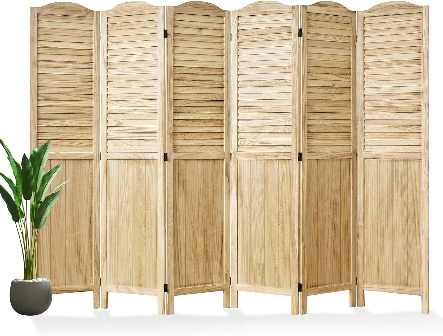 Room Partitions and Dividers, 68.9 Inch Temporary Wall with Double ...