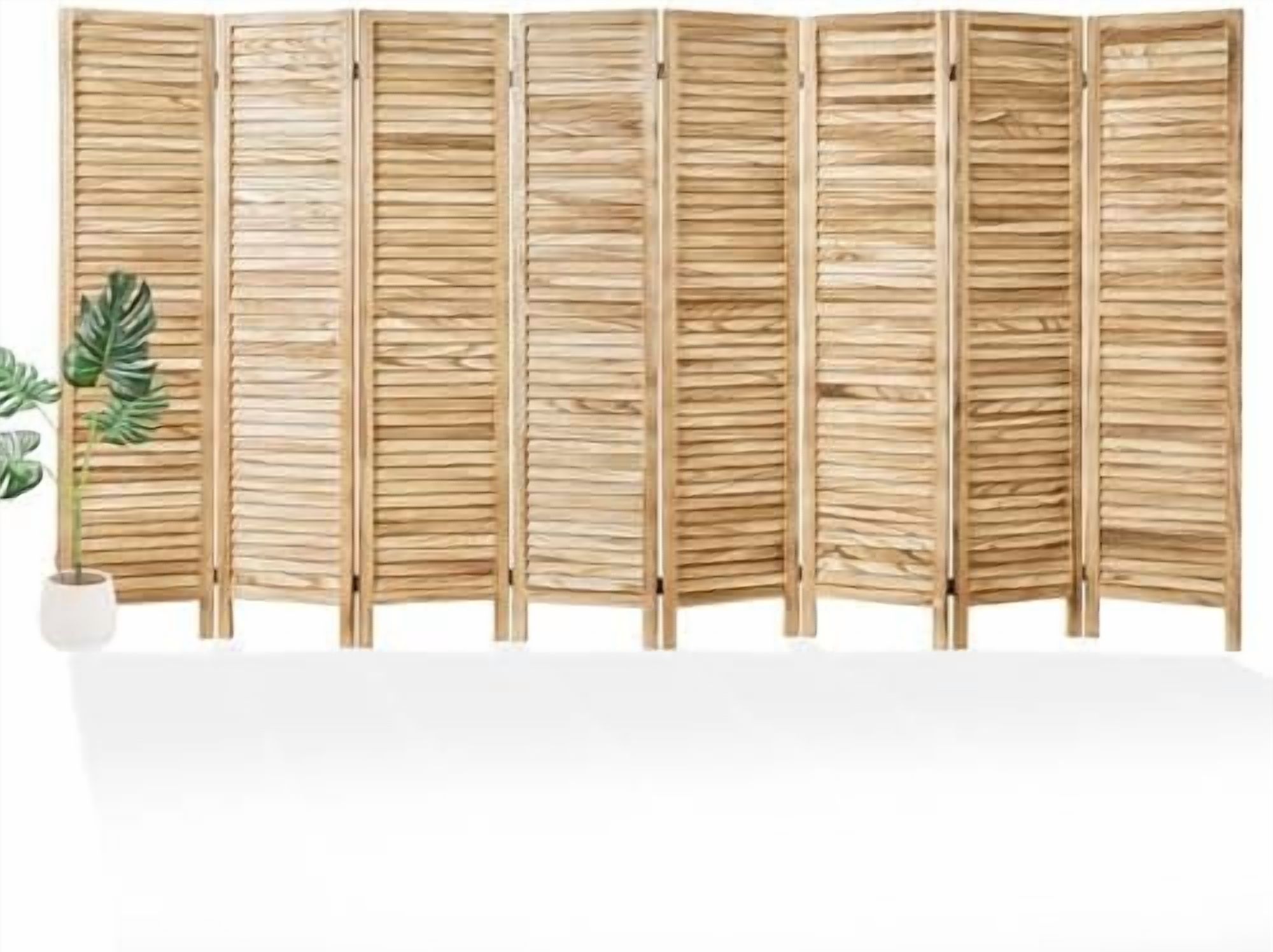 Room Partitions and Dividers, Temporary Wall with Double Hinges, 5.6 Ft ...