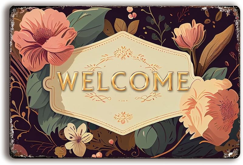 Room Rules Sign for Teen Girls Bedroom Door Decor-Room Rules Metal Tin ...