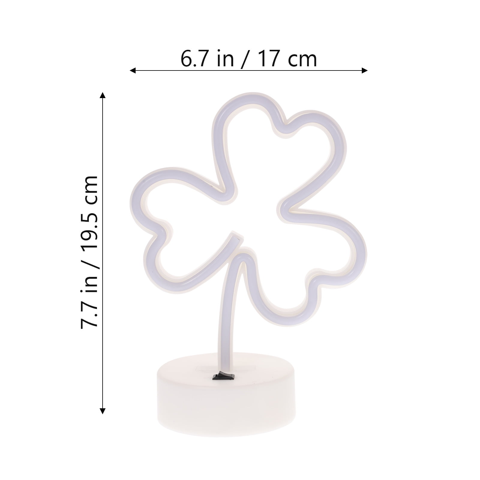 Room Shamrock Decor Neon Light LED Clover Neon Light Bedroom Neon Table ...