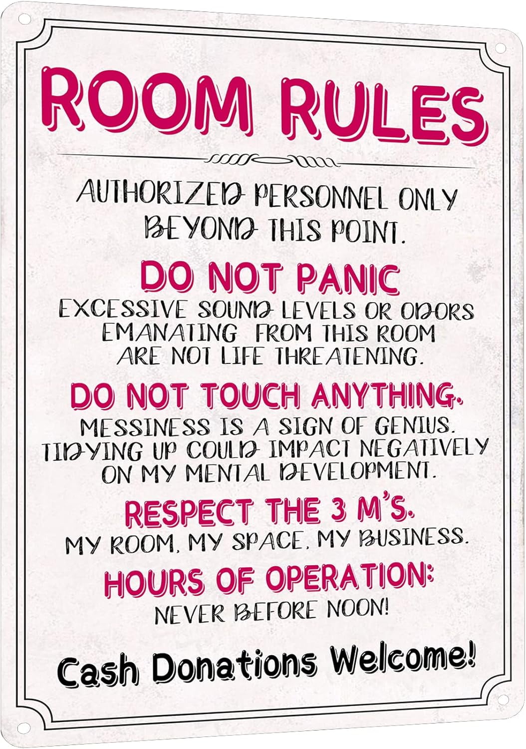 Room Sign For Teen Girls Bedroom Door Decor Teen Boy Room Signs Girl ...