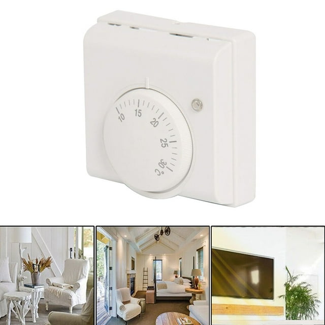 Room Thermostat Floor Heating Surface Mounted With On Off Switch Controller Heating Cooling