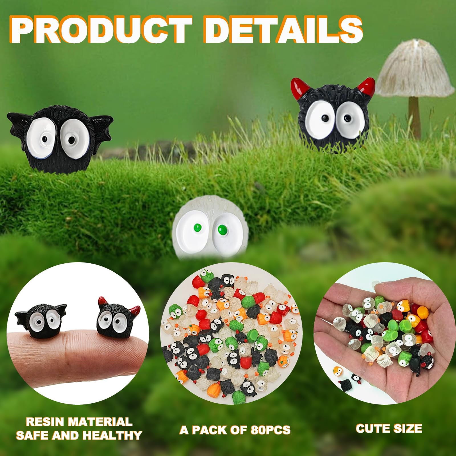 Room decoration 2024 new Micro DIY Night Lit Black Enchanting Miniature ...