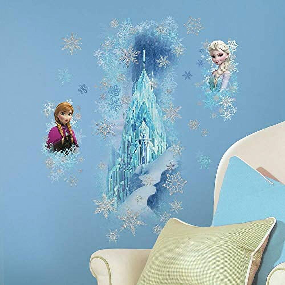 RoomMates Disney Frozen Ice Palace With Else And Anna Peel And Stick ...