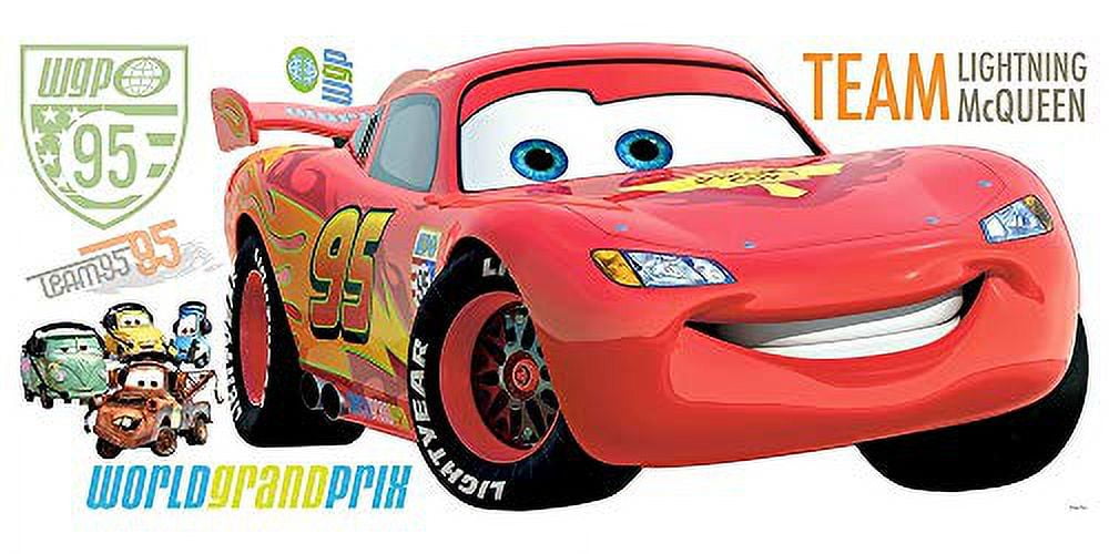 RoomMates RMK1582GM Wall Decal, Cars 2 Giant - Walmart.com