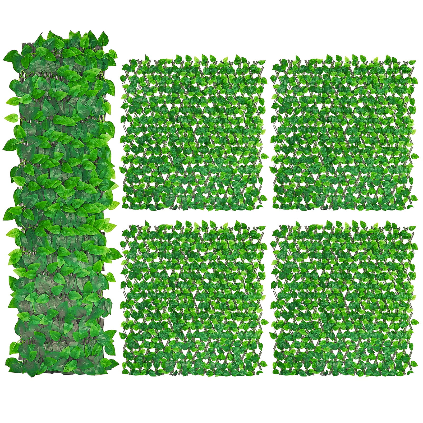 Roomark Artificial Greenery Panels Expandable Fence Privacy Screen, 4 ...