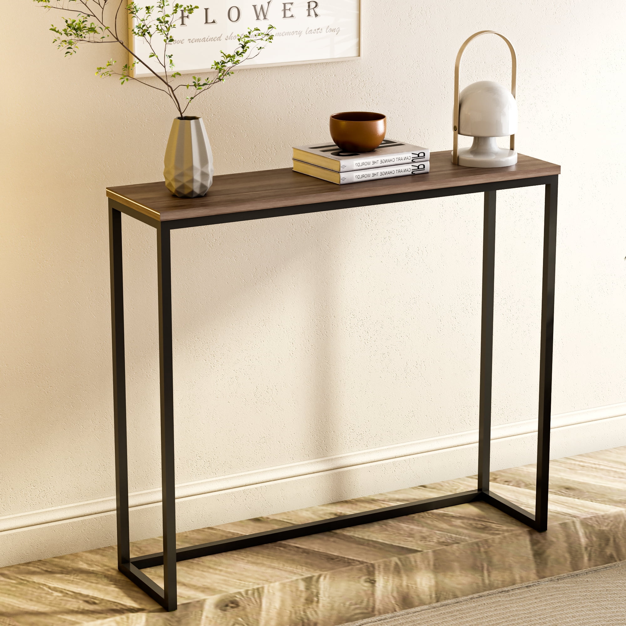 Roomfitters 36" Rustic Console Table, Modern Sofa Table for Entryway ...