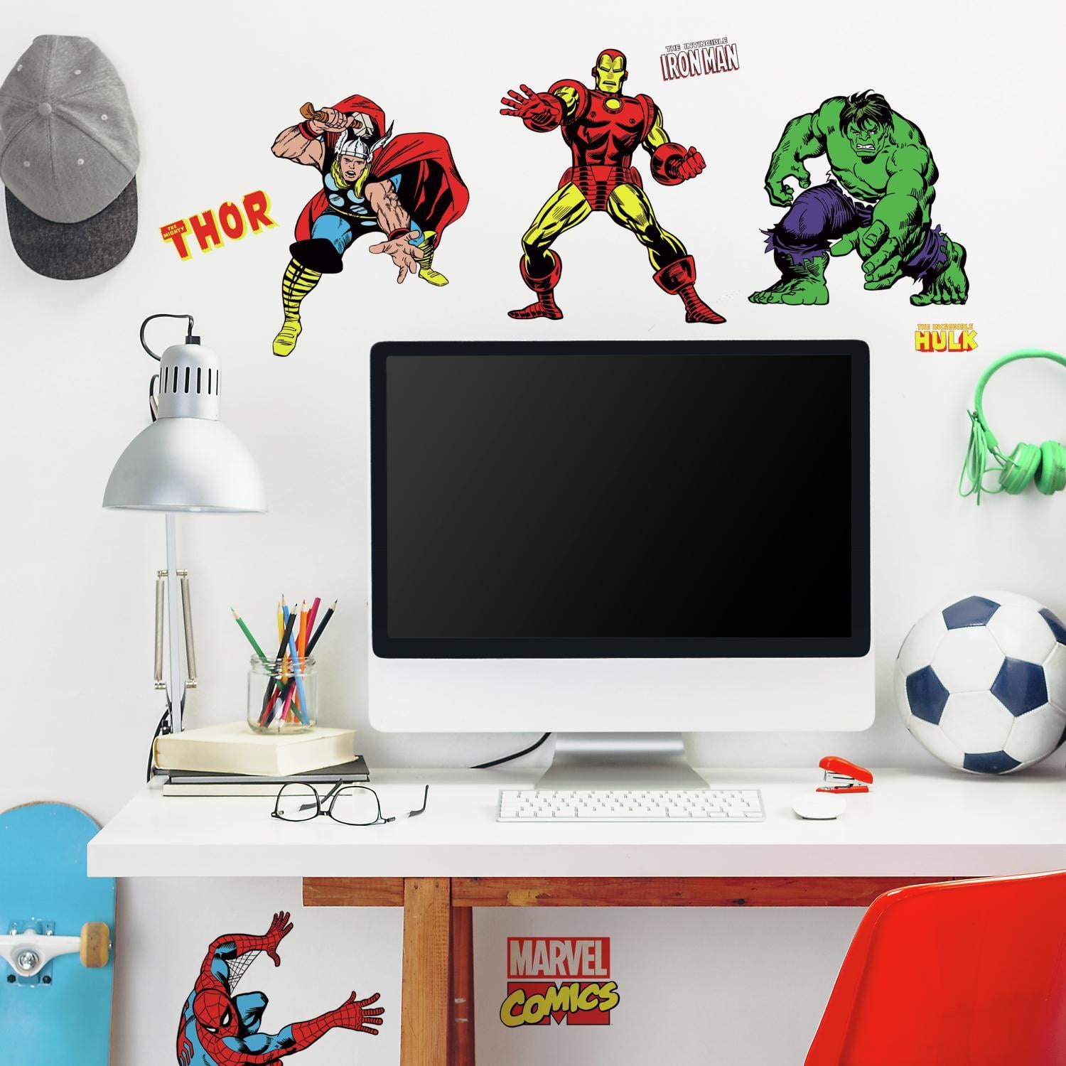 Roommates Rmk2328Scs Marvel Character Peel And Stick Wall Decals, 31 ...