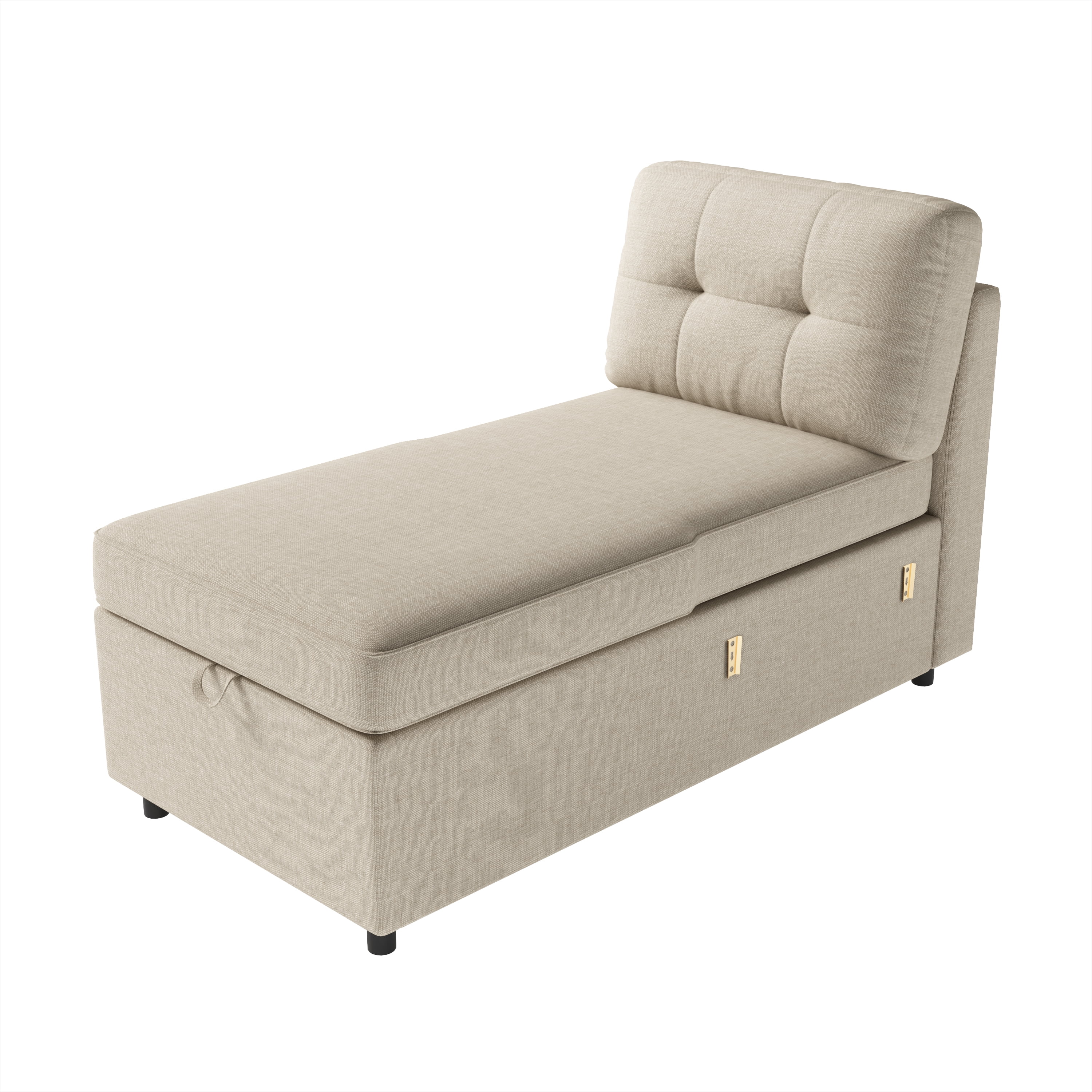 Roomy Homy 112" Sectional Sofa with Double Storage Chaise,Reversible ...