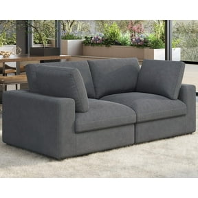 130"Oversized Couch, 3 Seater Modular Sectional Sofa, Olive Green Large ...