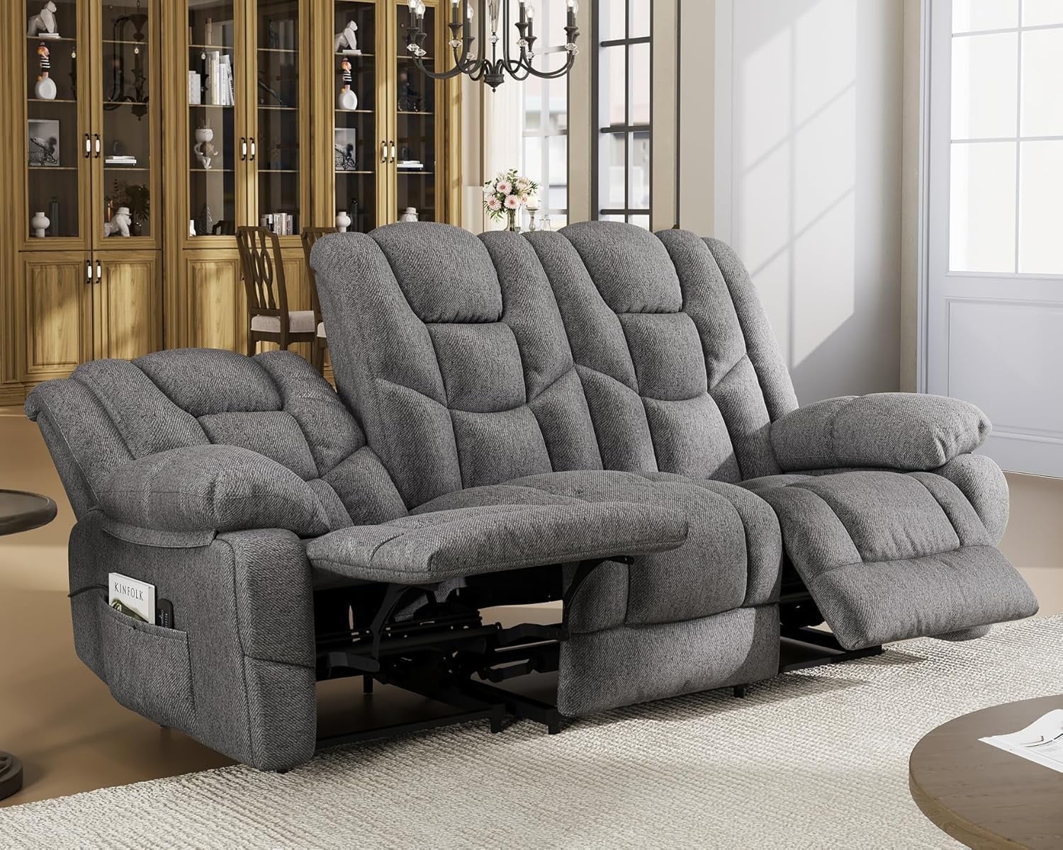 Roomy Homy Oversized Recliner, Recliner Sofa with Massage Founction ...