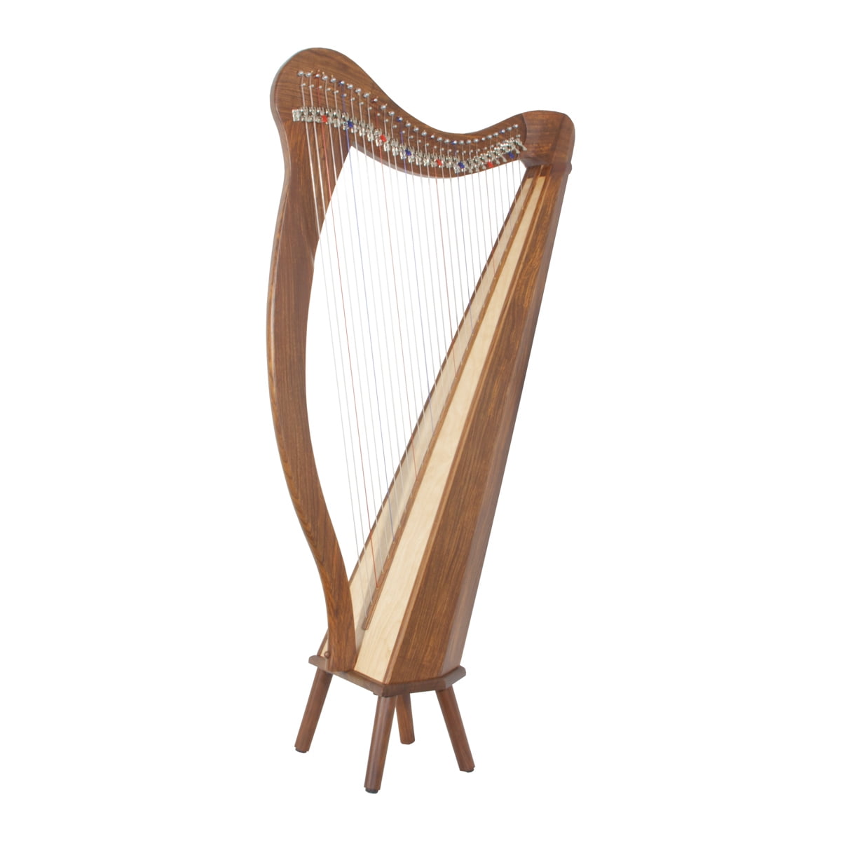 Roosebeck 29-String Mintrel Harp w/Chelby Levers & Pedestal- 5 Panel ...