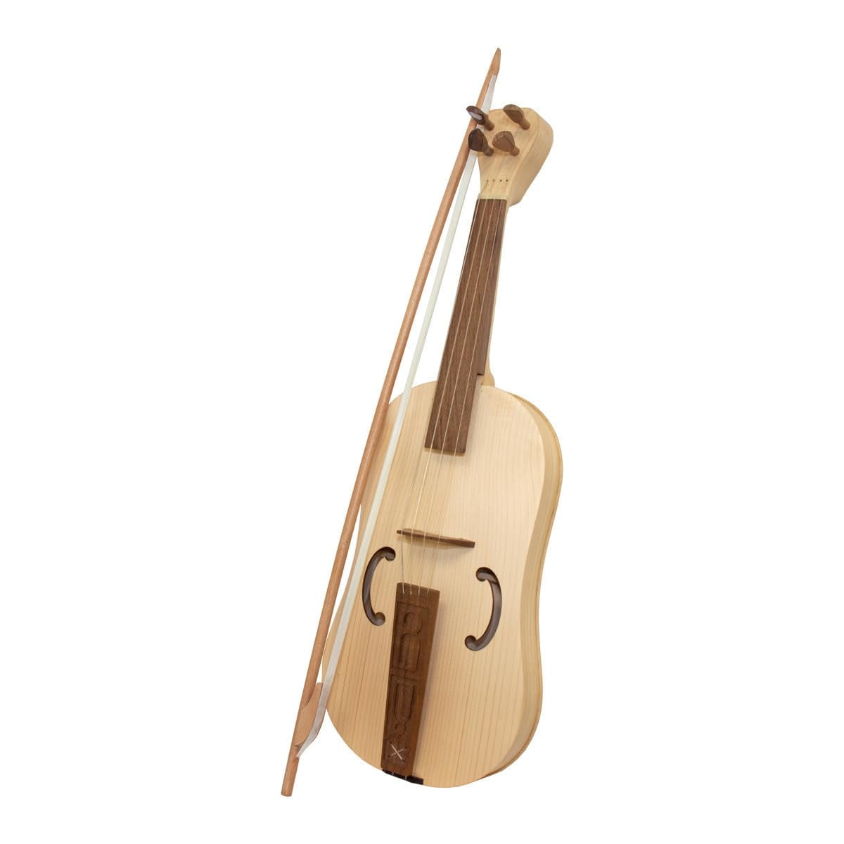 Roosebeck 4-String Fiddle Vielle Medieval Violin - Solid Maple & Spruce ...