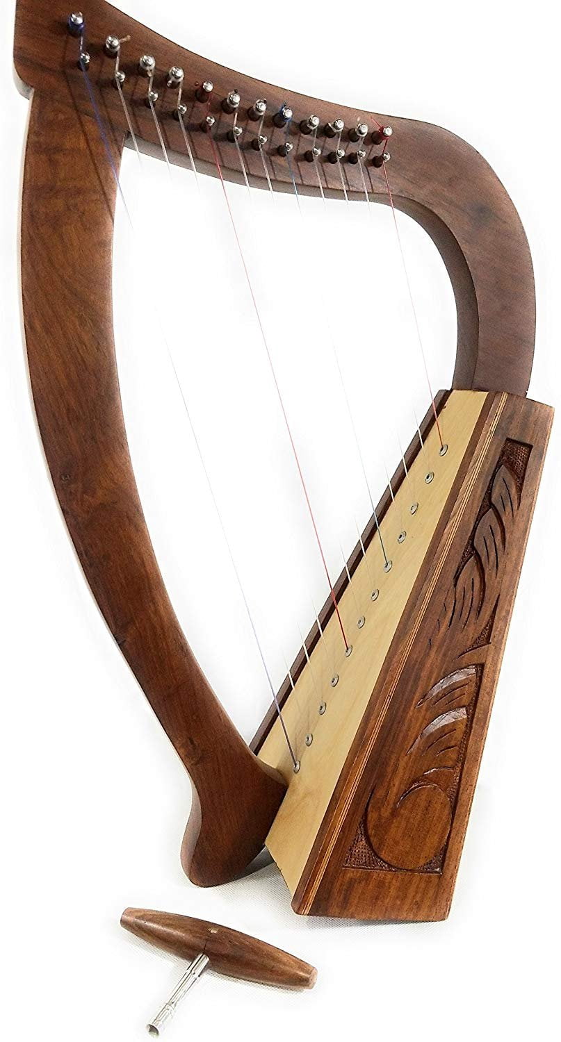 Roosebeck Baby Harp, Birch, 12 Strings - Walmart.com