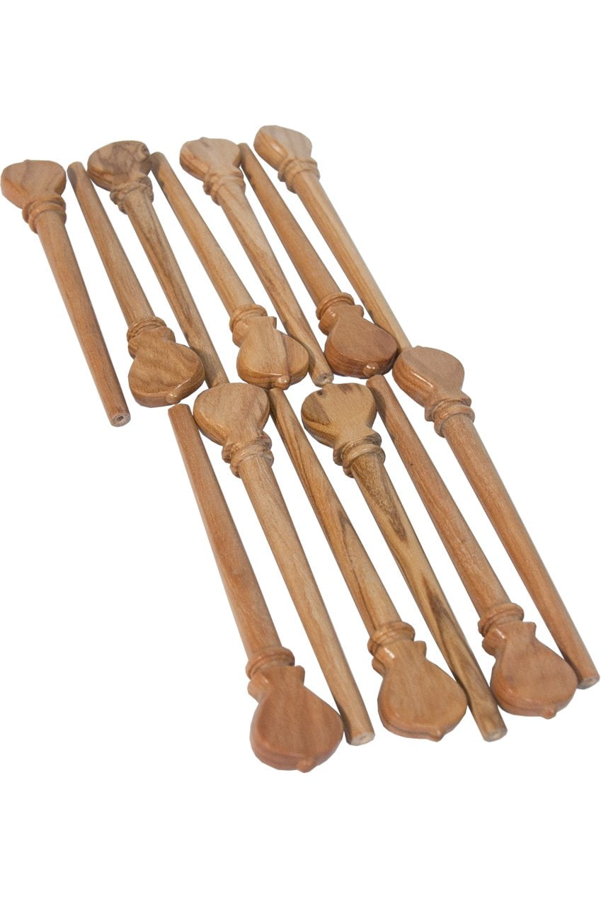 Roosebeck Descant Lute Pegs 13-Pack - Satinwood - Walmart.com