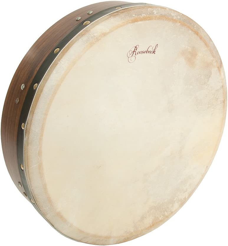 Roosebeck Tunable Sheesham Bodhran, Rosewood, Cross-Bar 14 inches by 3. ...