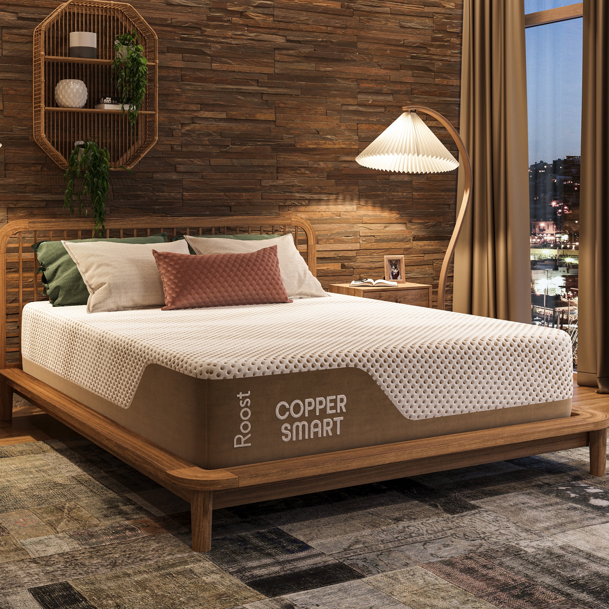 Roost Sleep Copper Smart 14-Inch Thermic Gel Memory Foam Mattress, King ...