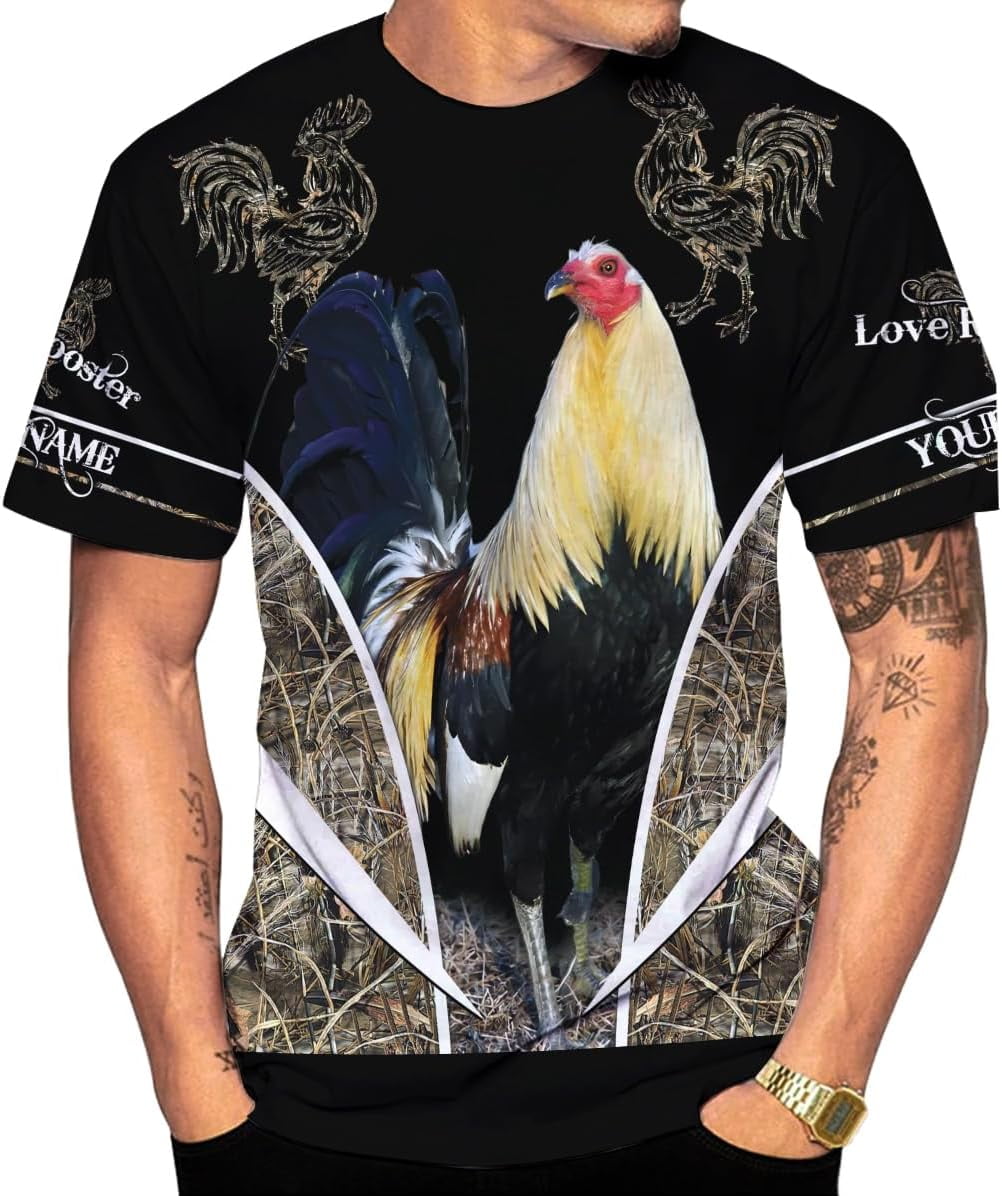 Rooster 3D gamefowl hoodies for men, mexican hoodie, rottweiler ...