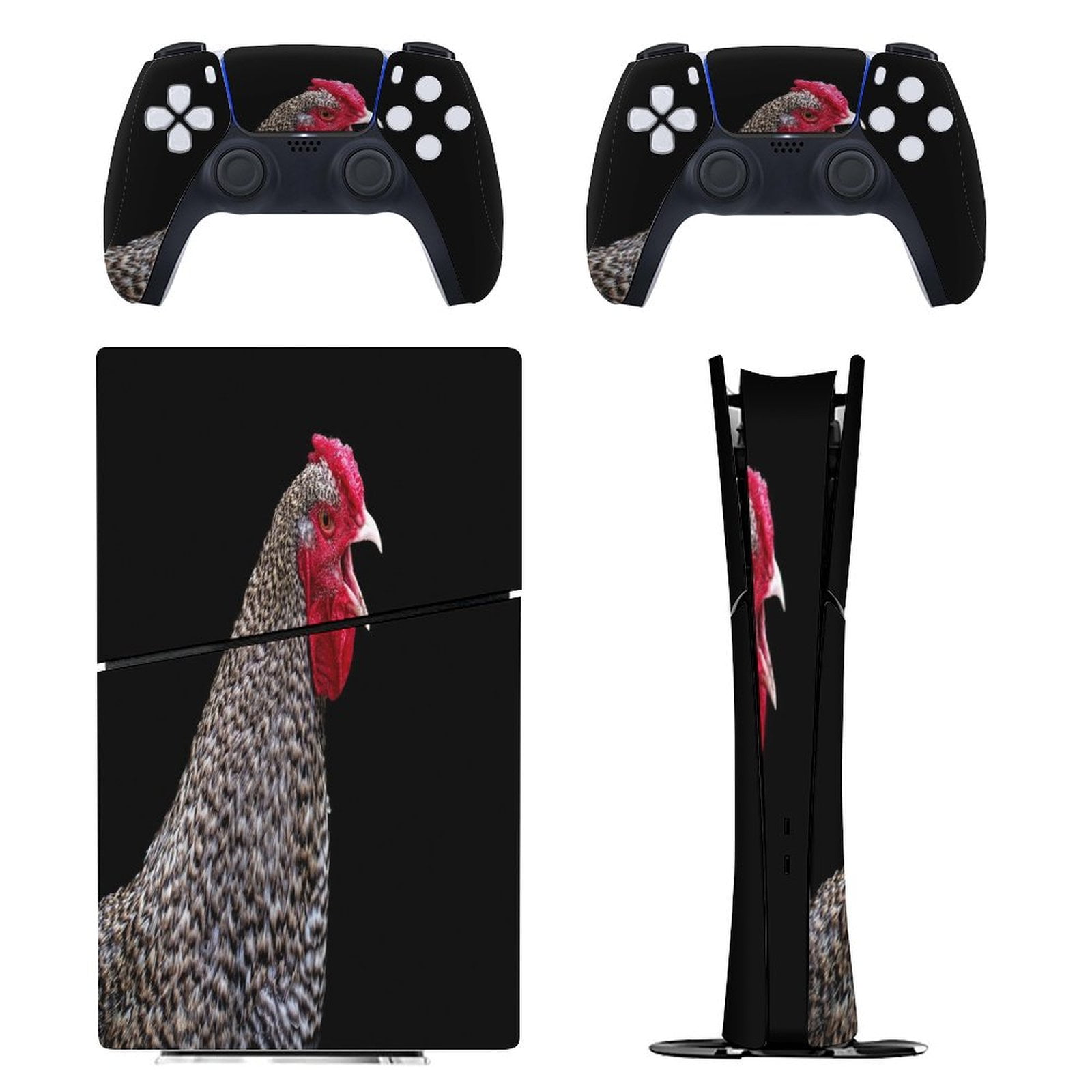 Rooster, Black Chicken PS5/PS5 Slim Digital Disc Skin Sticker For ...