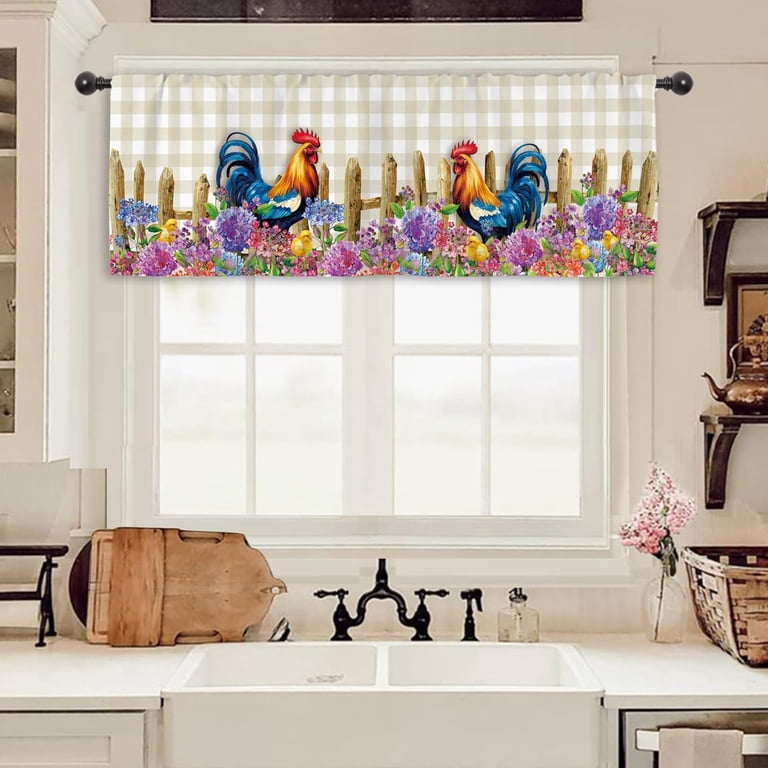 Rooster Kitchen Curtains