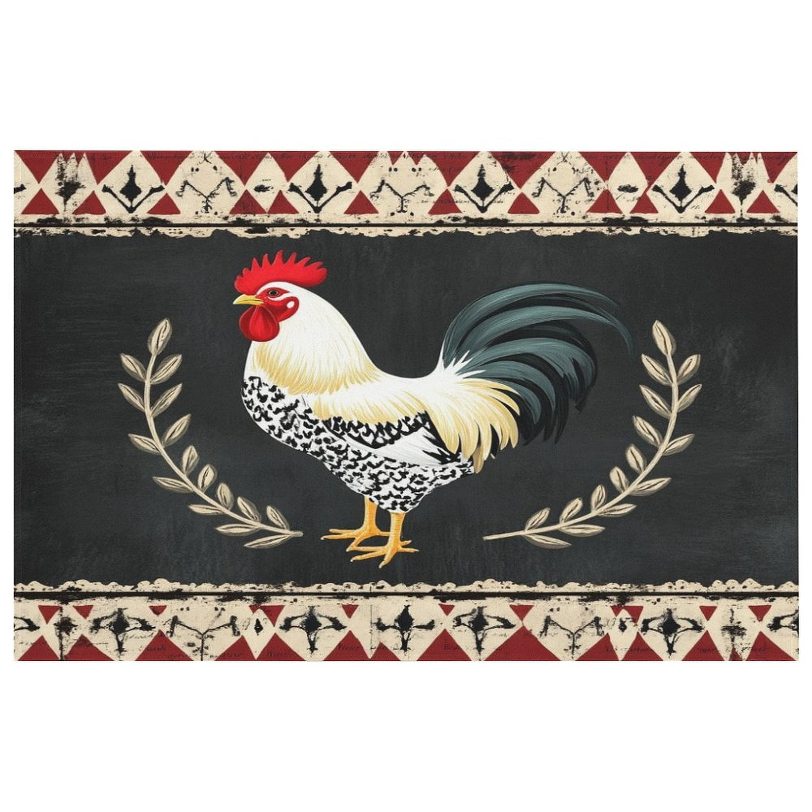Rooster Diamond Border Adult Home Decor Bedroom Living Room Crystal ...