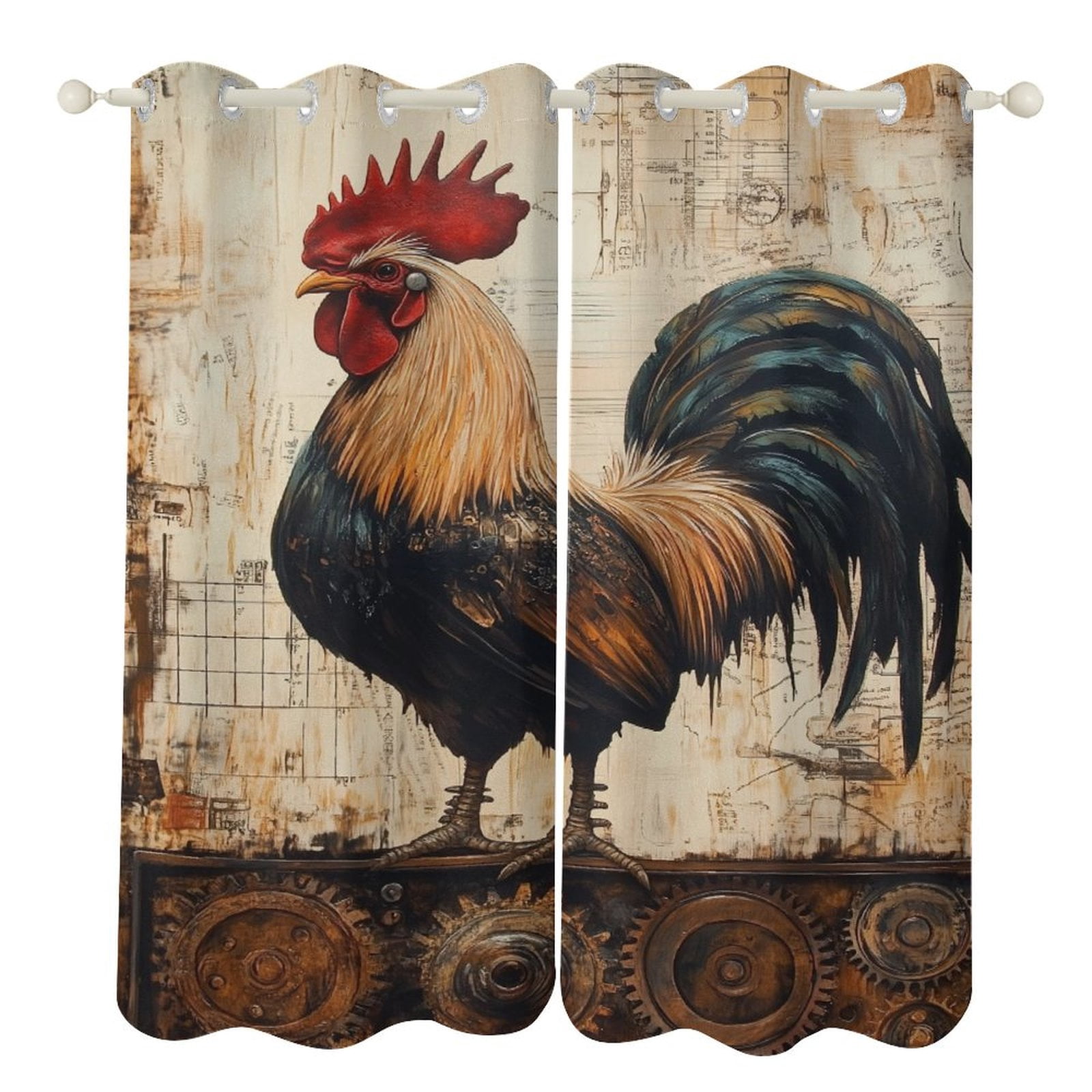 Rooster Farm Suitable for Living Rooms with Perforated Insulation And ...