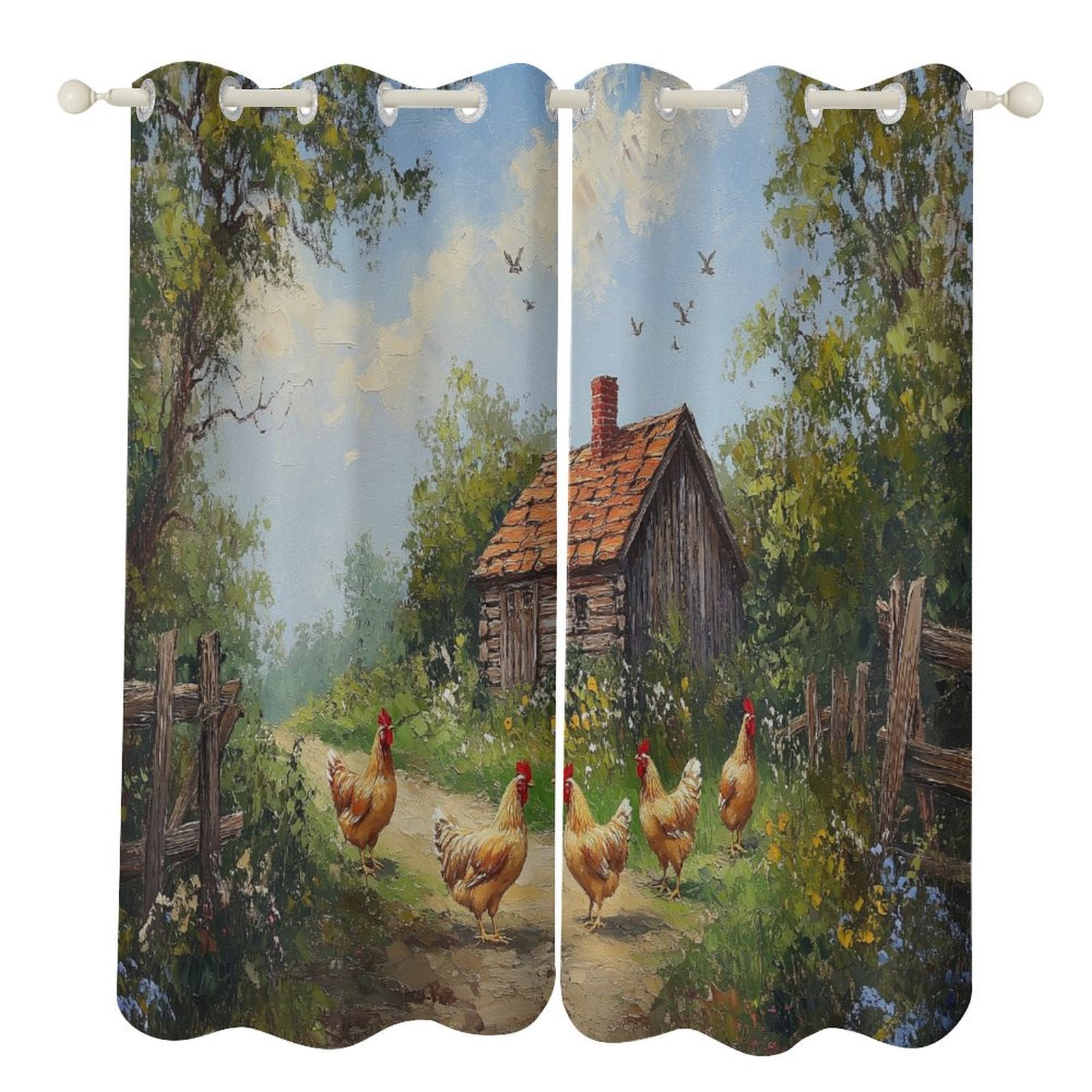 Rooster Farm Suitable for Living Rooms with Perforated Insulation And ...