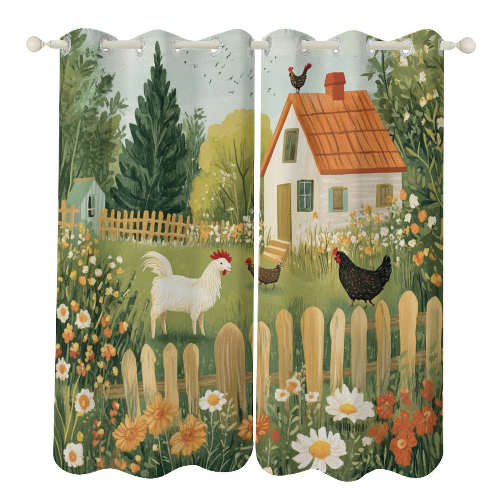 Rooster Farm Suitable for Living Rooms with Perforated Insulation And ...