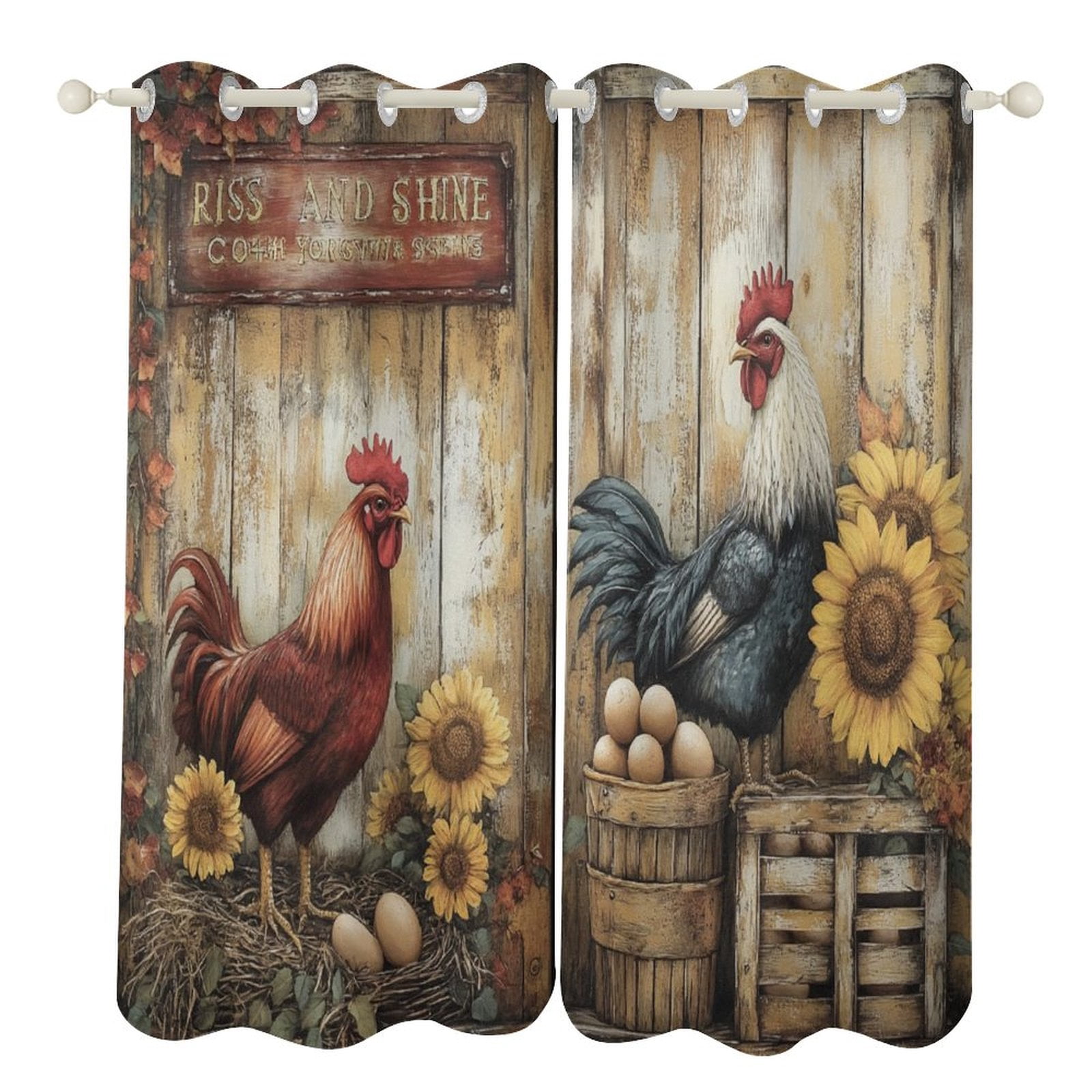 Rooster Farm Suitable for Living Rooms with Perforated Insulation And ...
