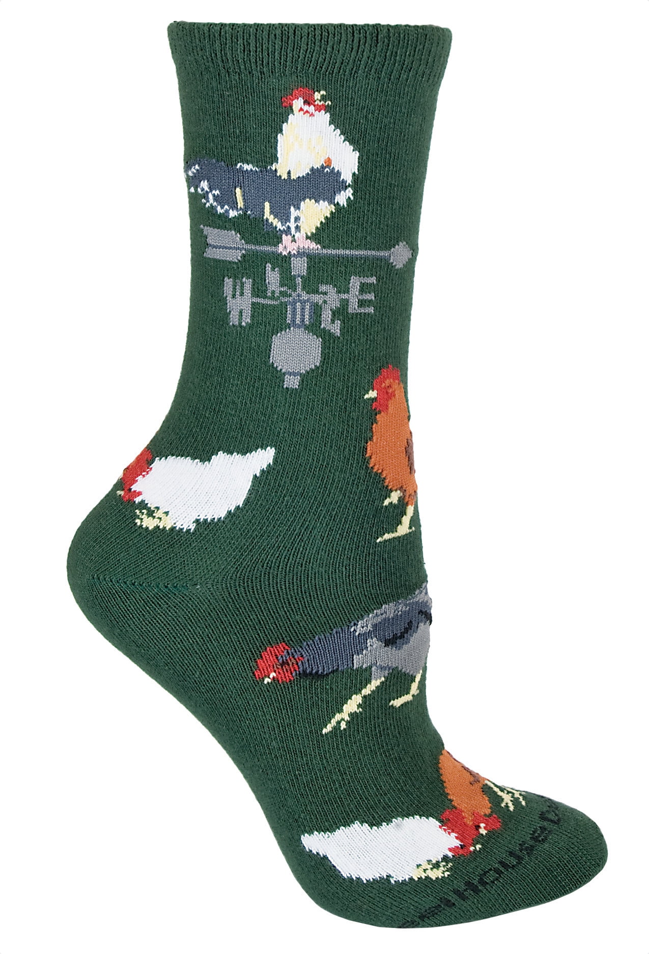 Rooster Green Ladies Socks (6 Pack) - Walmart.com