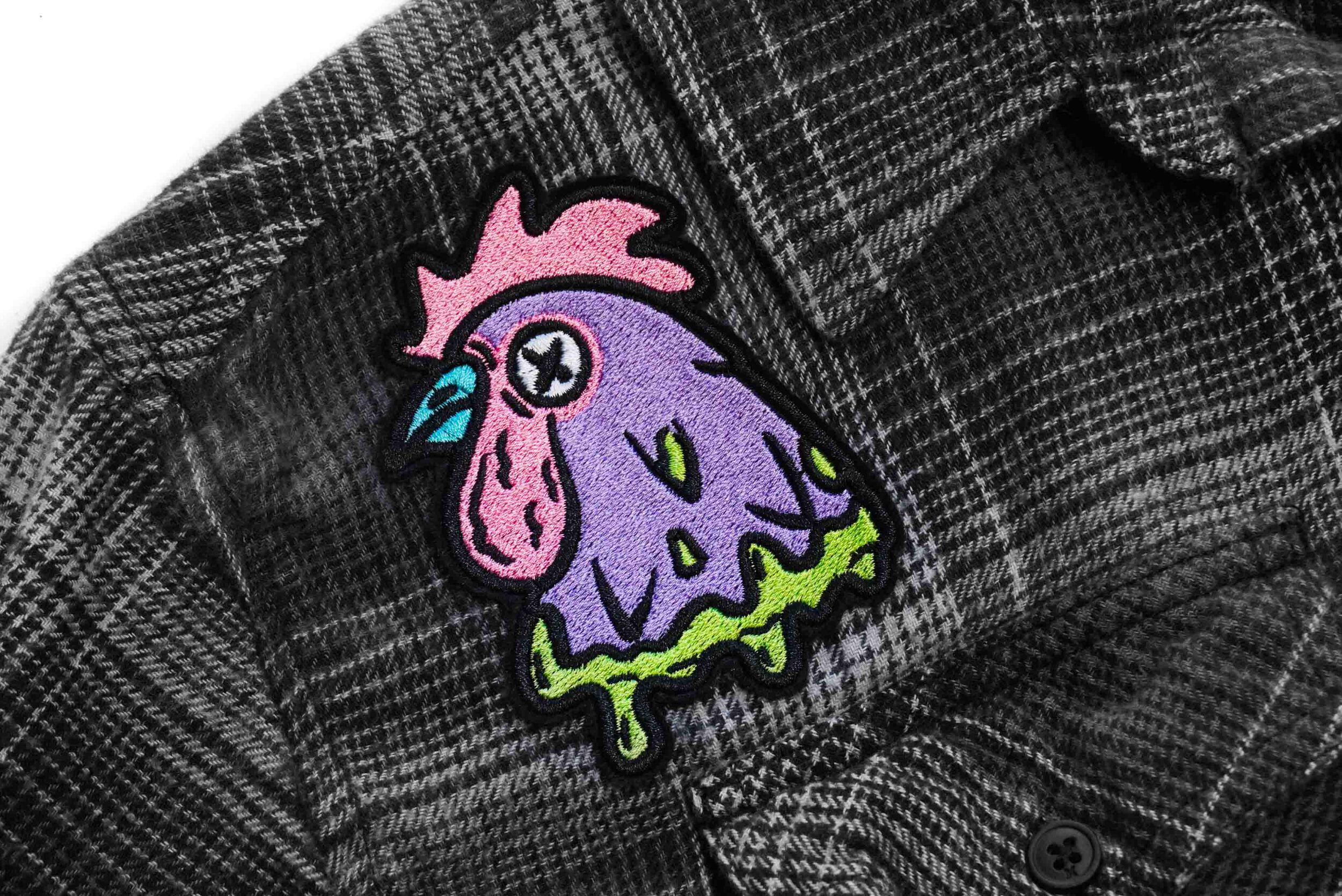 Rooster Head Iron On Embroidered Patch - Walmart.com