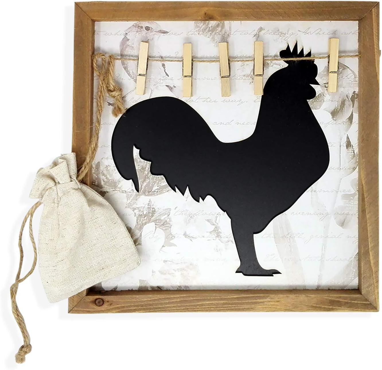 Kitchen Farmhouse Wooden Chalkboard for Wall, Framed Chalk Board with ...