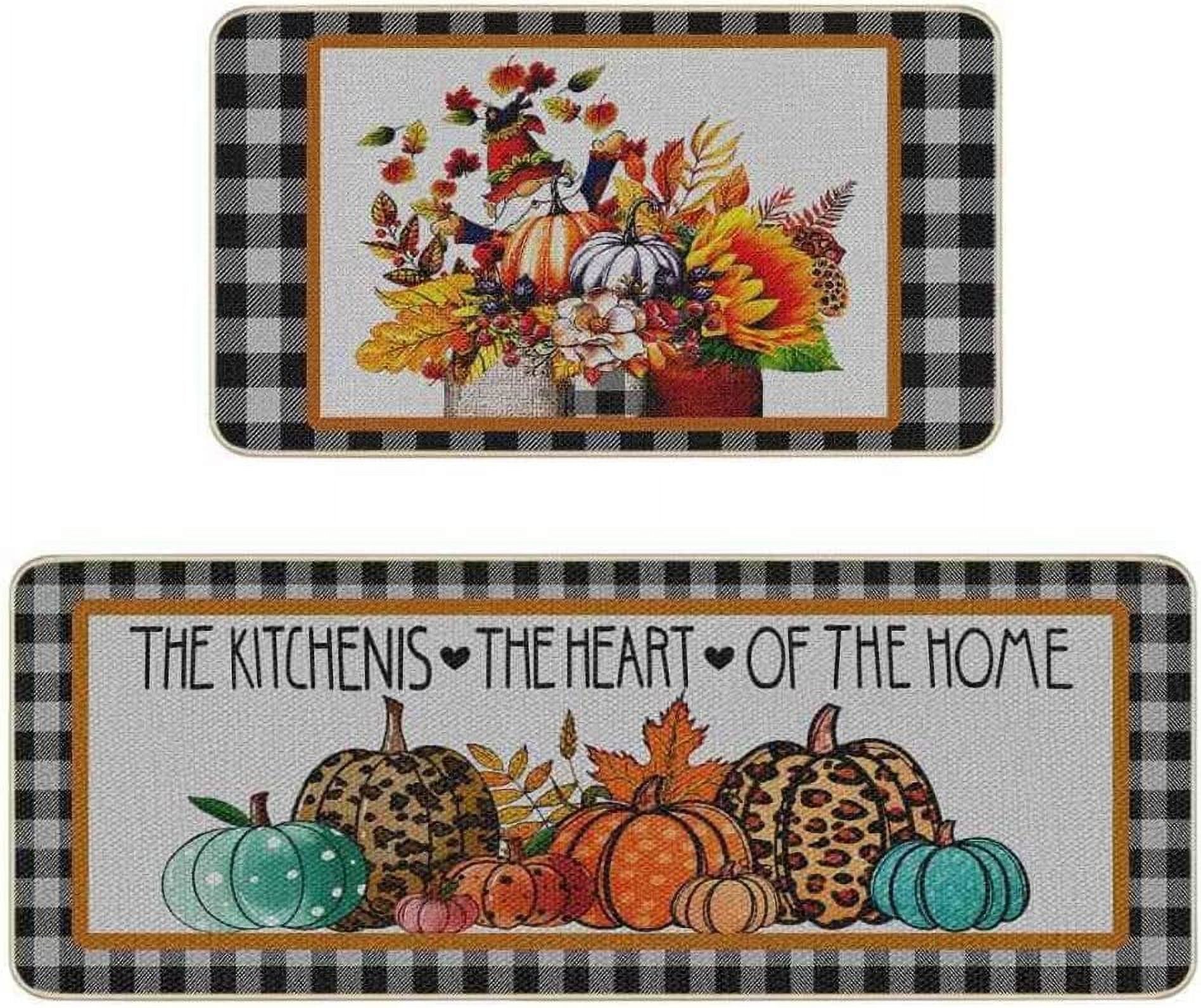 Rooster Kitchen Rug - Kitchen Mat Set of 2, Red Kitchen Rugs Farmhouse ...