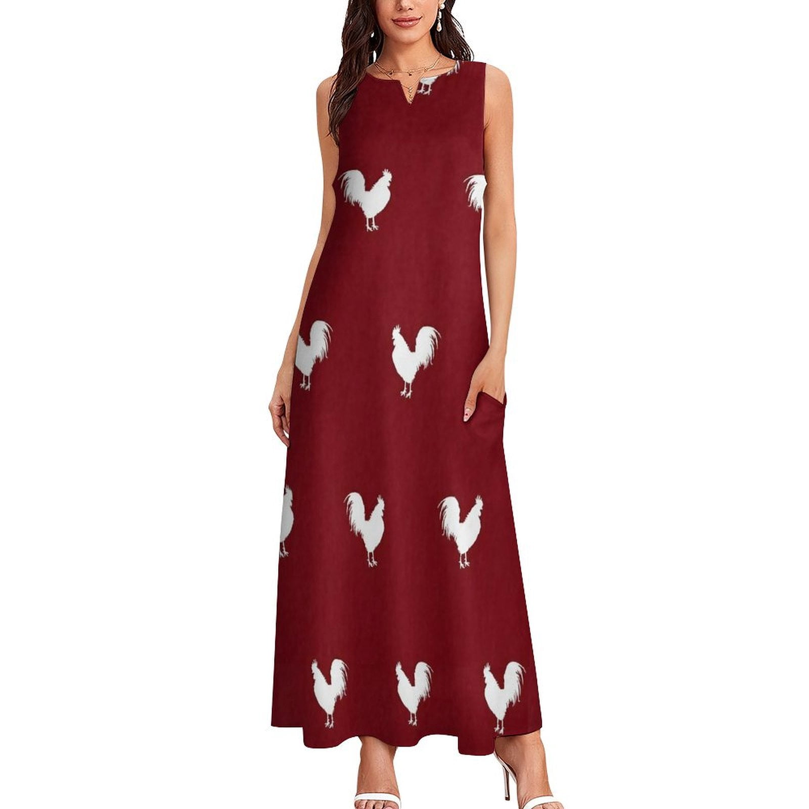 Rooster Long Dress Luxury Woman Evening Dress Long Veiled Dresses ...