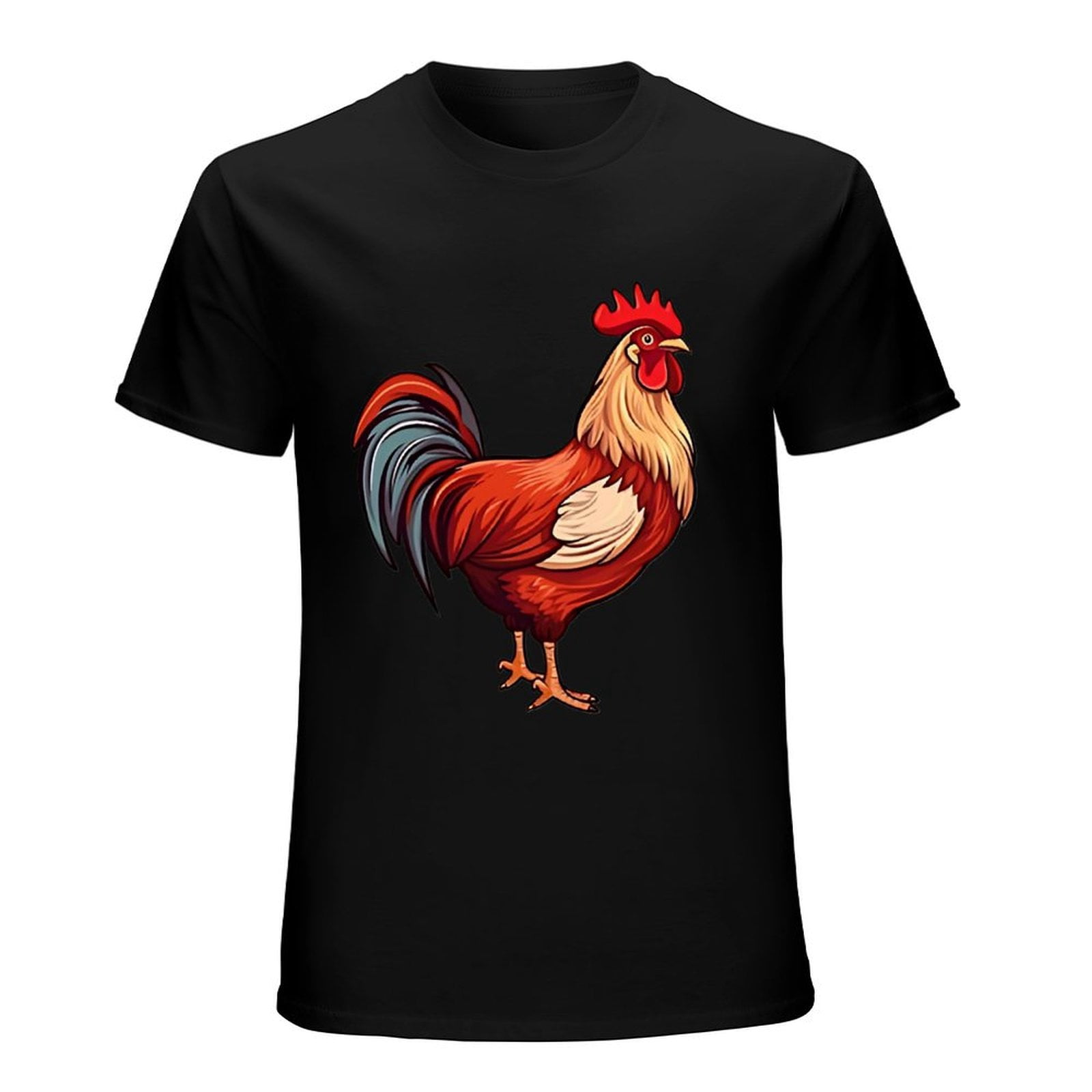 Rooster Men's T-Shirt Bold and Proud Rooster Graphic Men Women Vintage ...