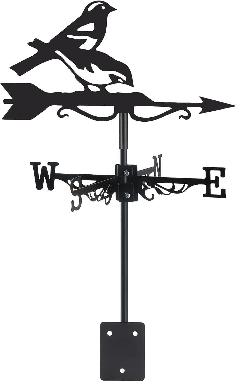 Rooster Metal Weather Vane Wind Direction Indicator Outdoor Weather ...