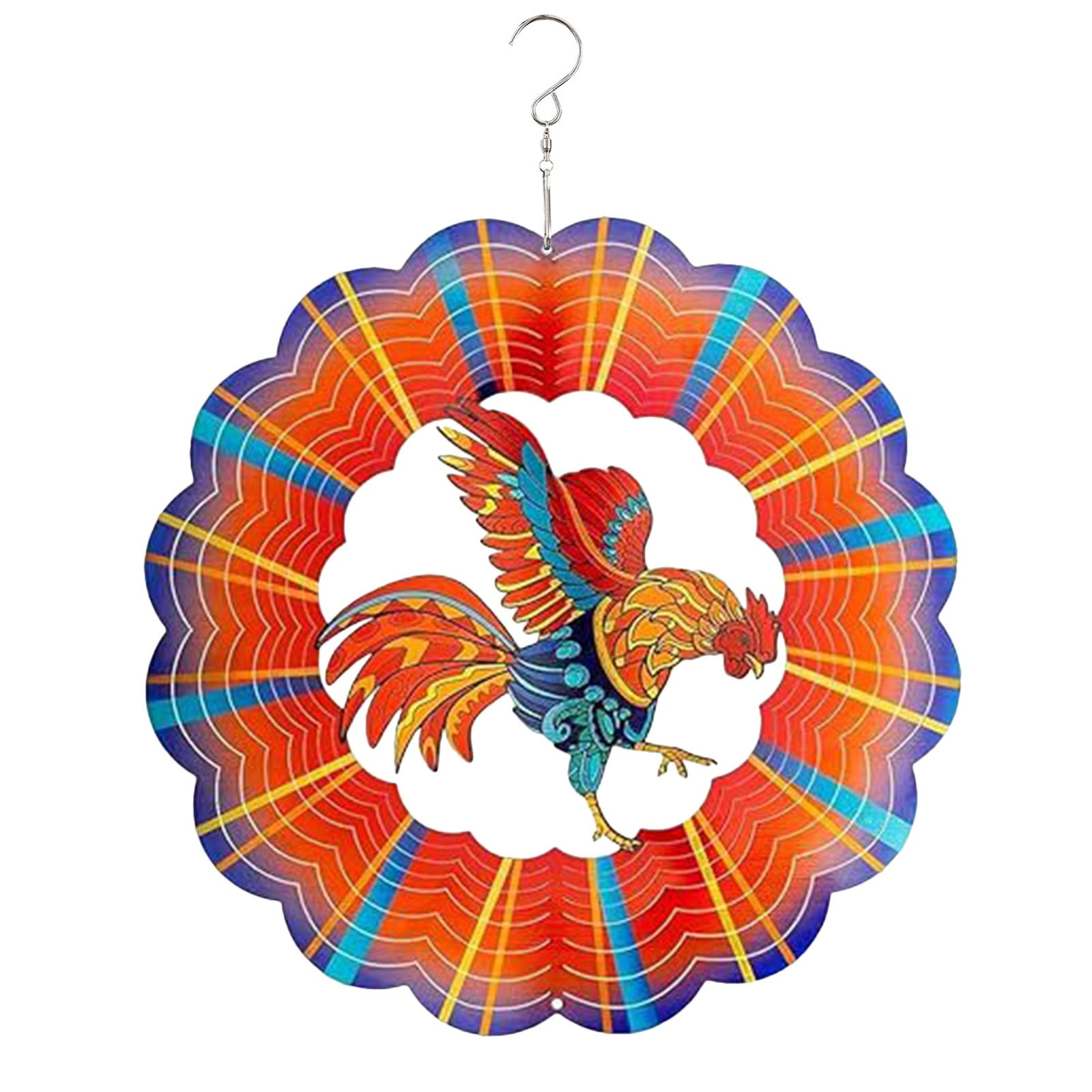 Rooster Metal Wind Spinners - Chicken Gifts for Women Mom Grandma Wife ...