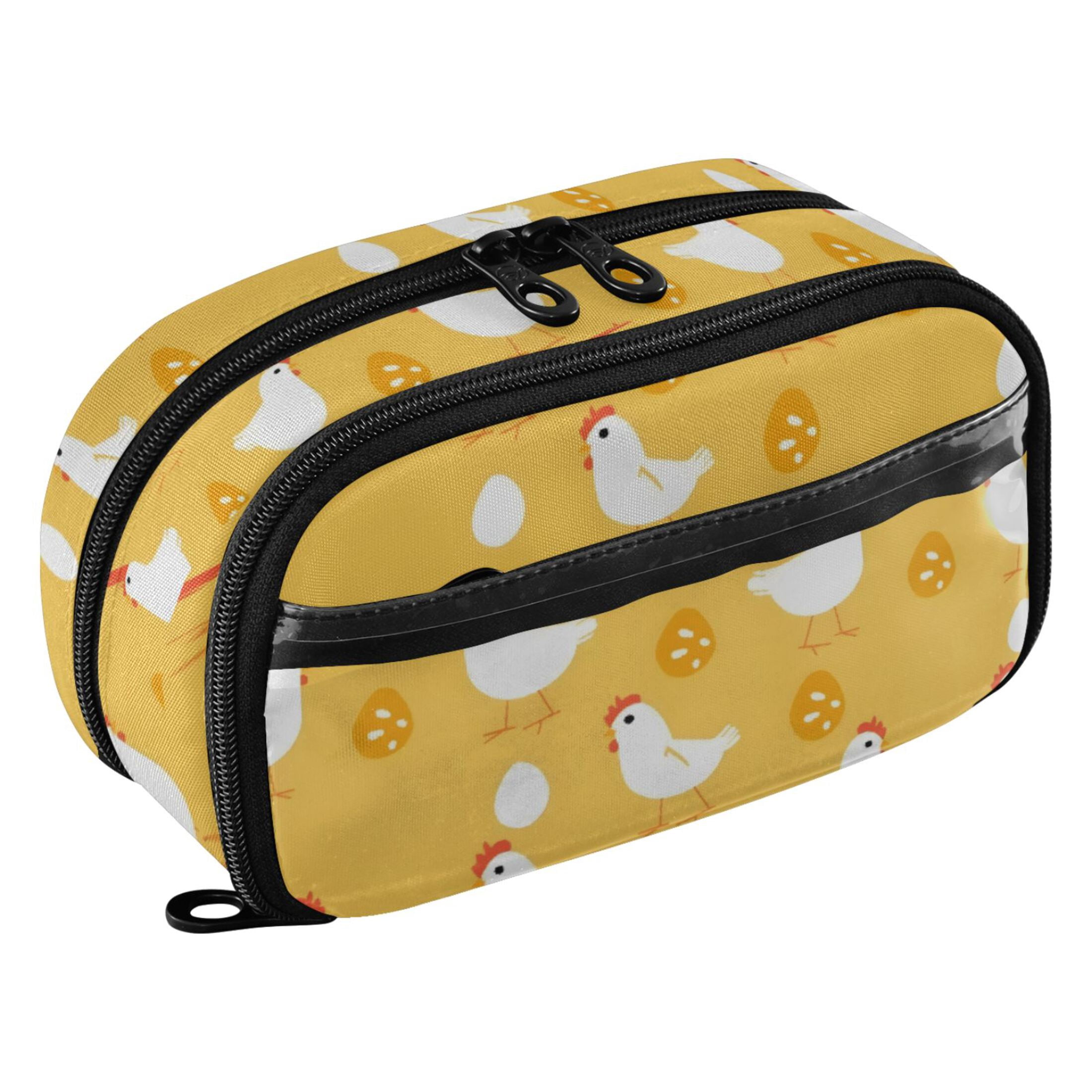 Rooster PVC Pencil Case Water-Repellent Clear Window Pencil Bag ...