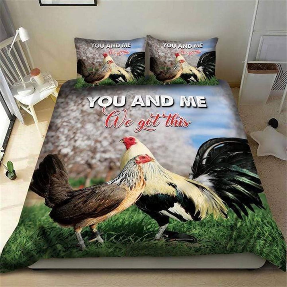 Rooster Pattern Duvet Cover Lovely Farm Animal King Size Quilt Cover ...