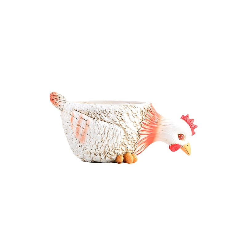 Rooster Planter Animal Succulent Pots Duck Flower Pot Statue Resin ...