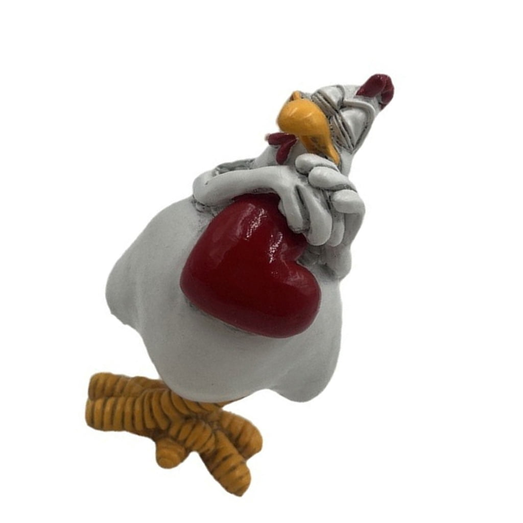 Rooster Sculpture StatueAn1ma1Figurine Gifts Chicken Decors Modern Home ...
