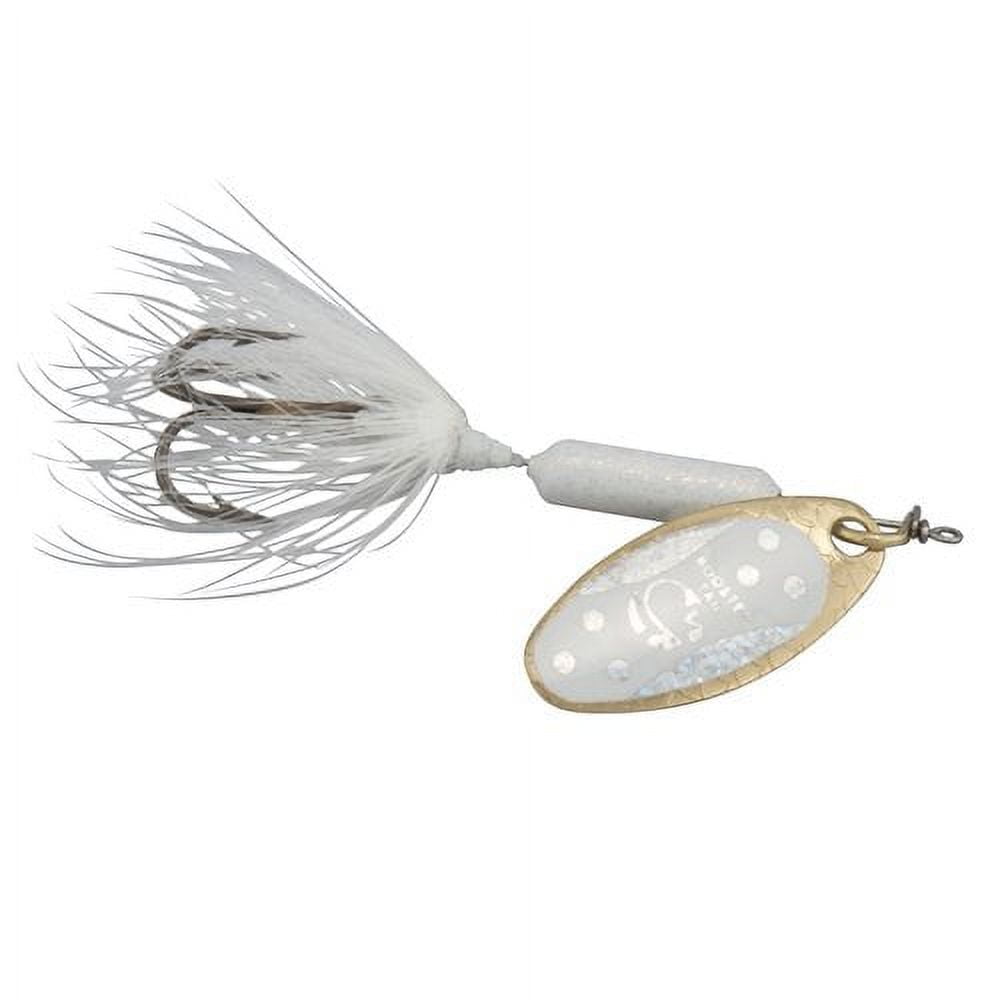 Worden's Rooster Tail Inline Spinnerbait Fishing Lure, Glitter White, 1 ...
