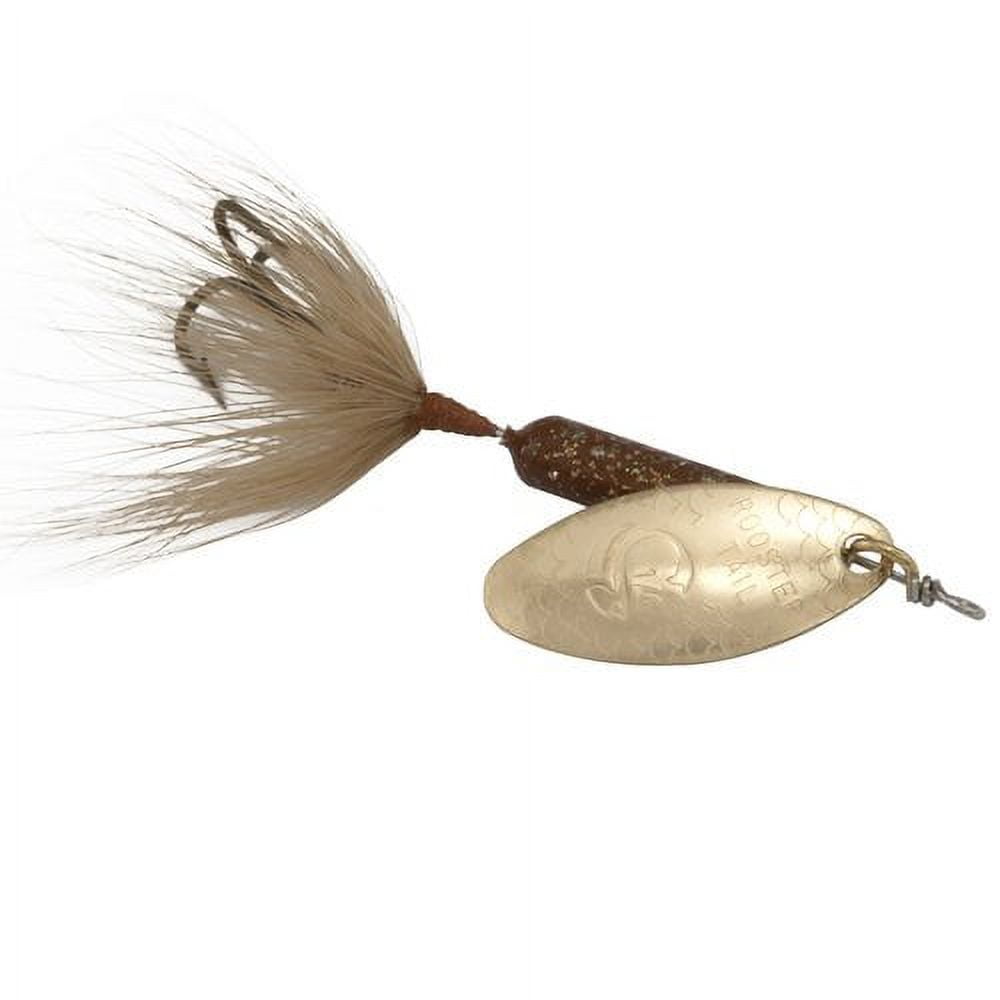 Rooster Tail, Inline Spinnerbait Fishing Lure, 1/6 oz, Glitter Brown ...
