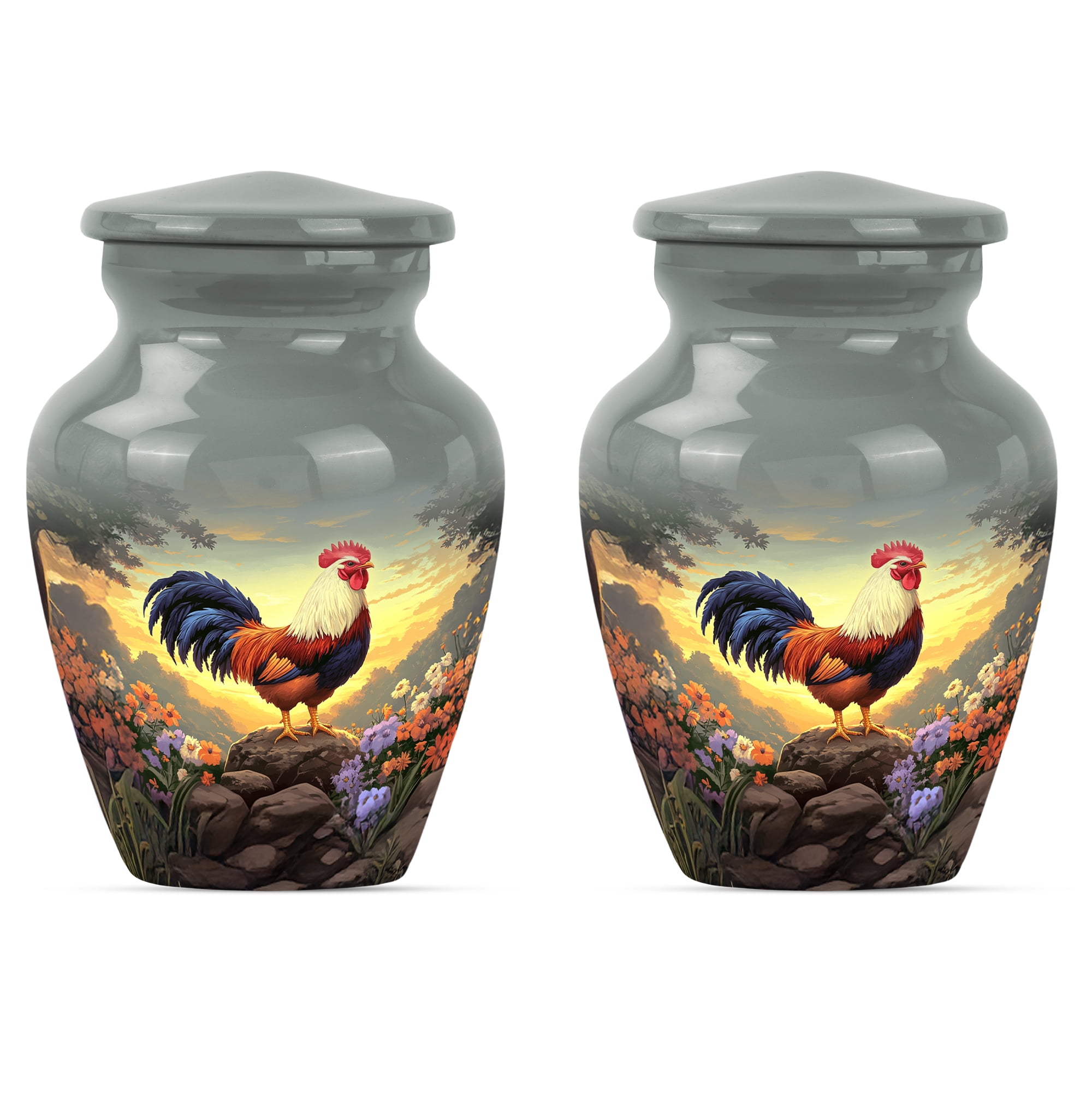 Rooster Urn for Ashes Adult Male, Keepsake Urns for Ashes Small, Urn ...