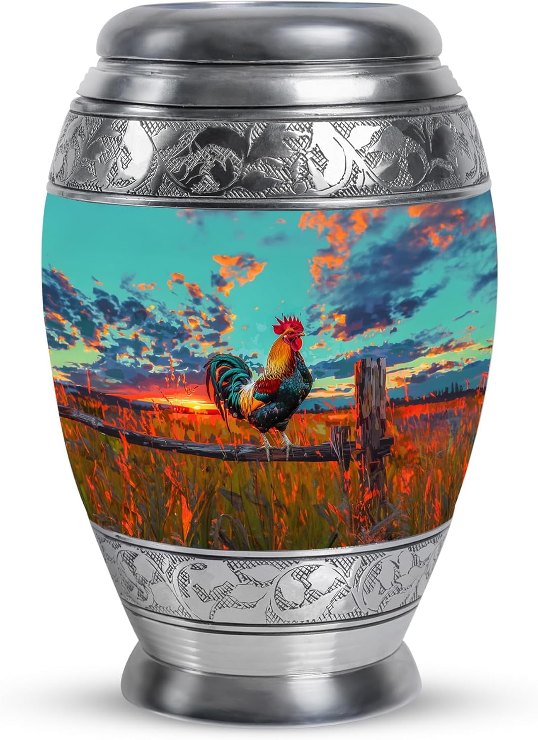 Rooster Urn - Urn for Ashes Adult - Urns for Ashes Adult Female & Male - Memorial Keepsakes for ...