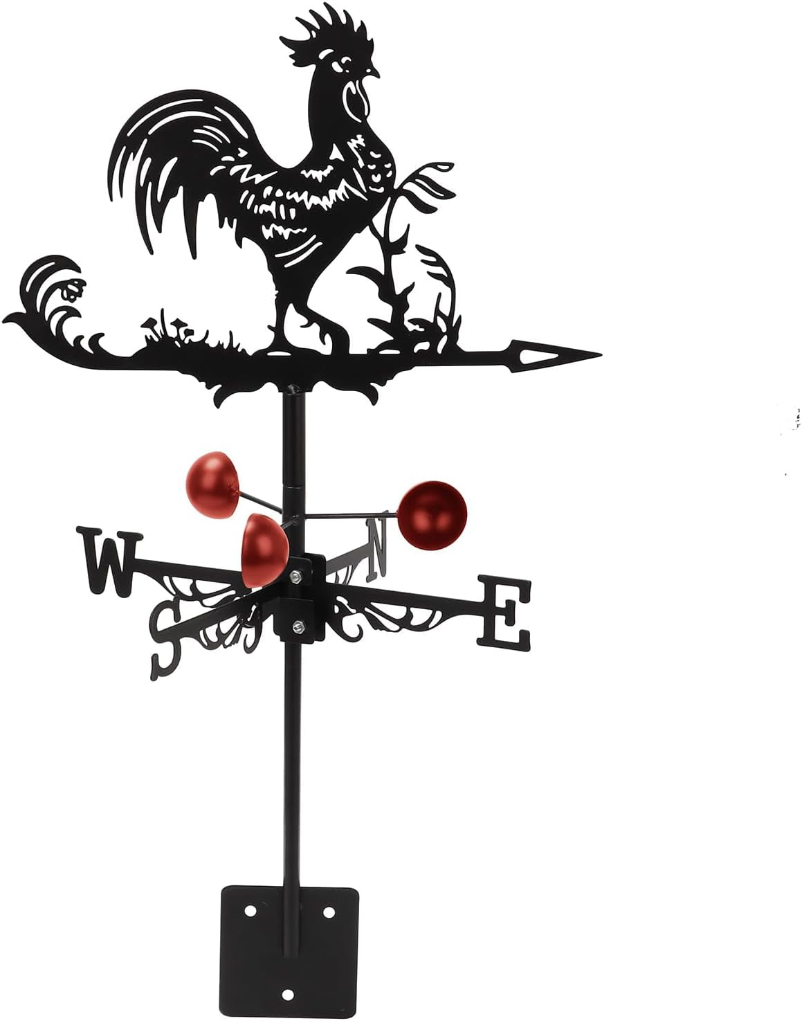 Rooster Weather Vane, Wind Direction Indicators, Metal Rooster Windsock ...