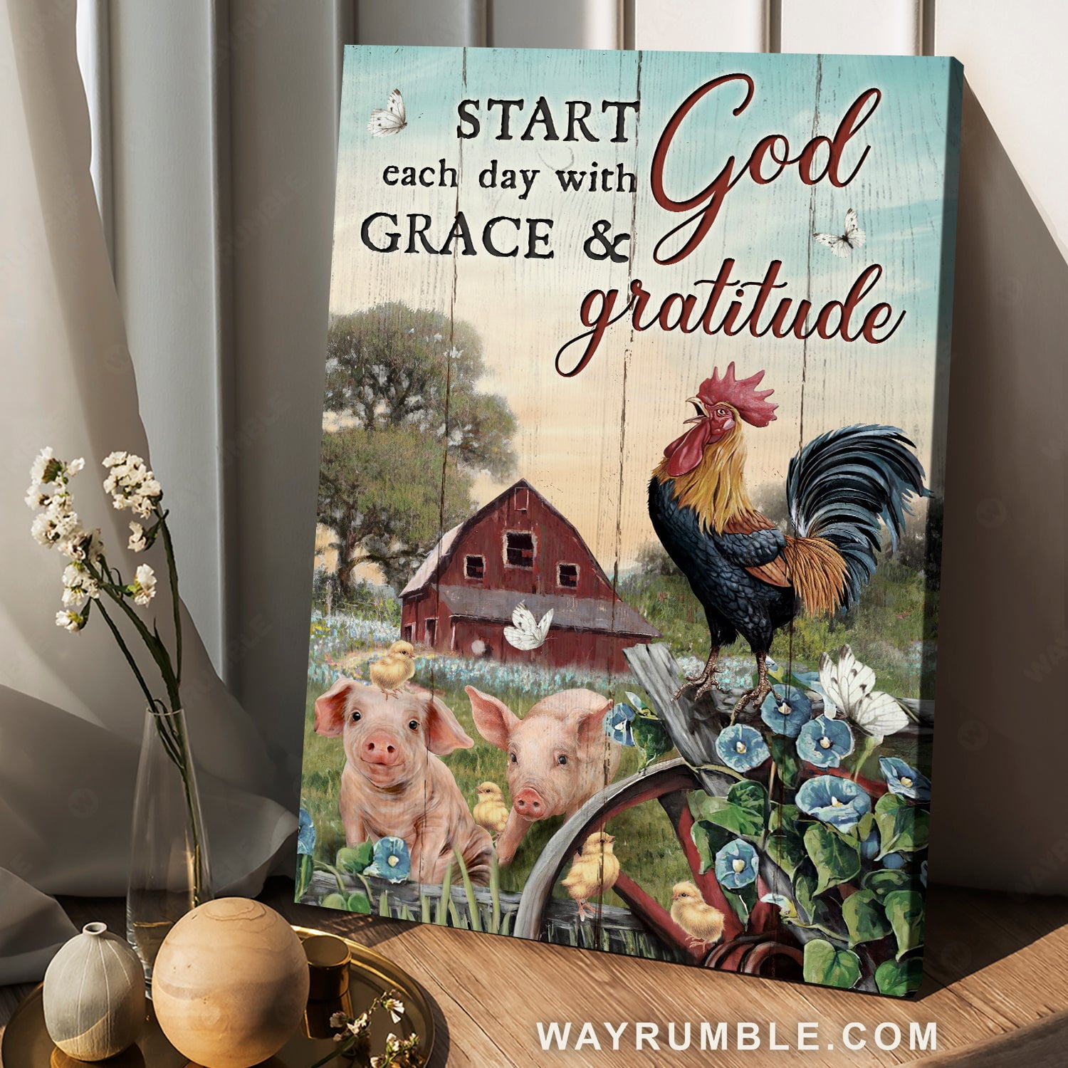 Rooster drawing, Baby pig, Yellow chicks, Farm life, Start each day ...