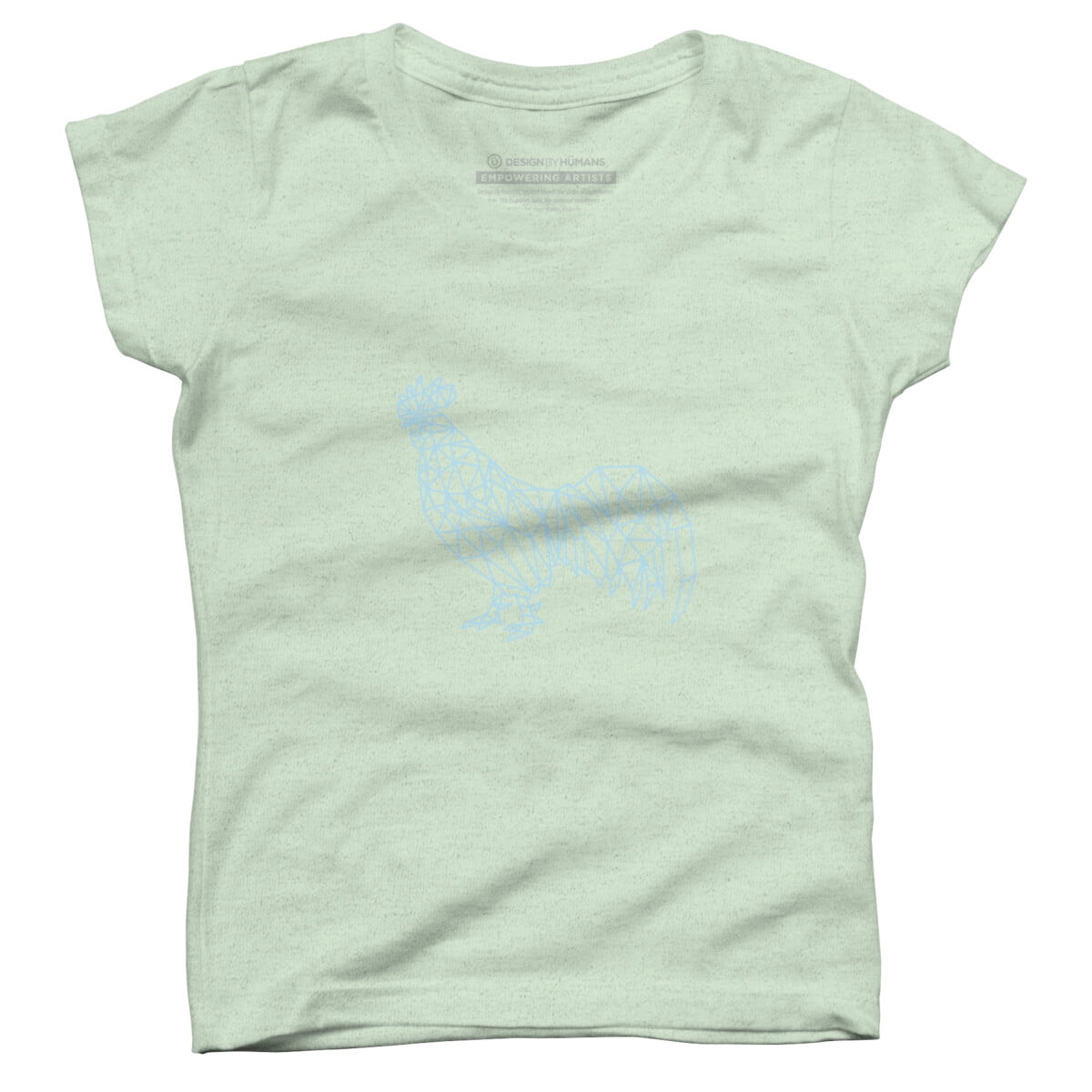 Rooster framework style Girls Mint Green Graphic Tee - Design By Humans ...