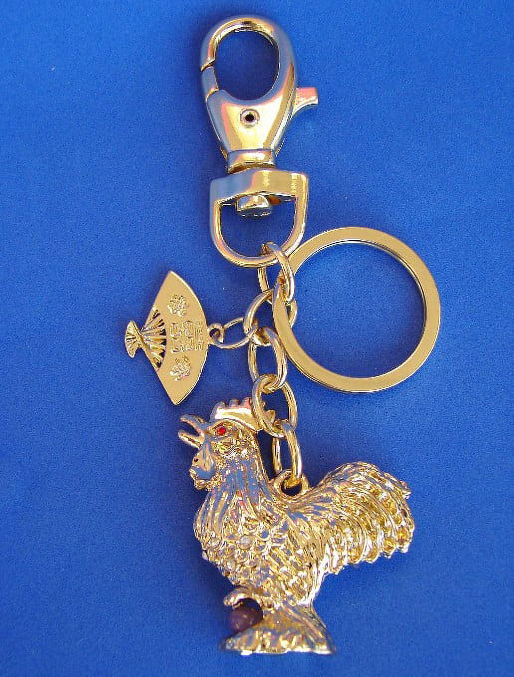Rooster with Fan and Ball Amulet by Feng Shui Import LLC - Walmart.com