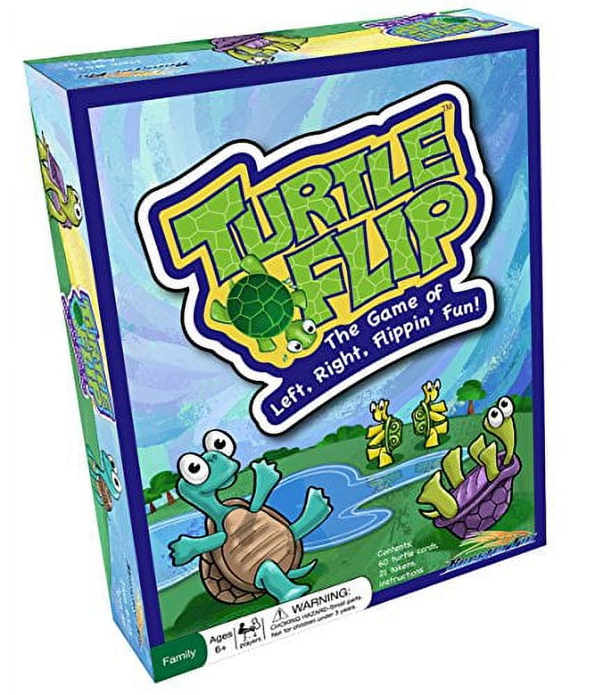 Roosterfin Turtle Flip Family Board Game, Memory and Number Counting ...